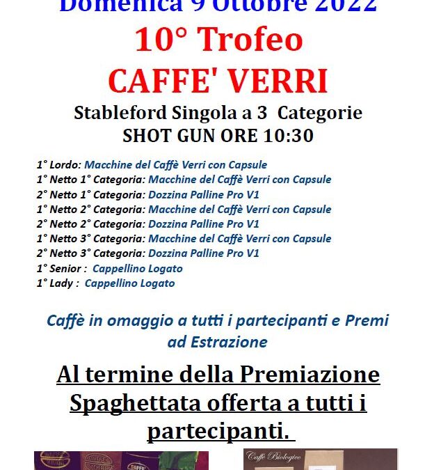 10 Trofeo Caffè Verri 2022 | Golf Club Rendena
